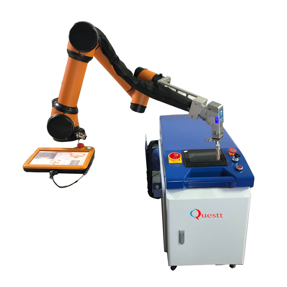 Robotic arm automation 1500w fiber laser welding machine